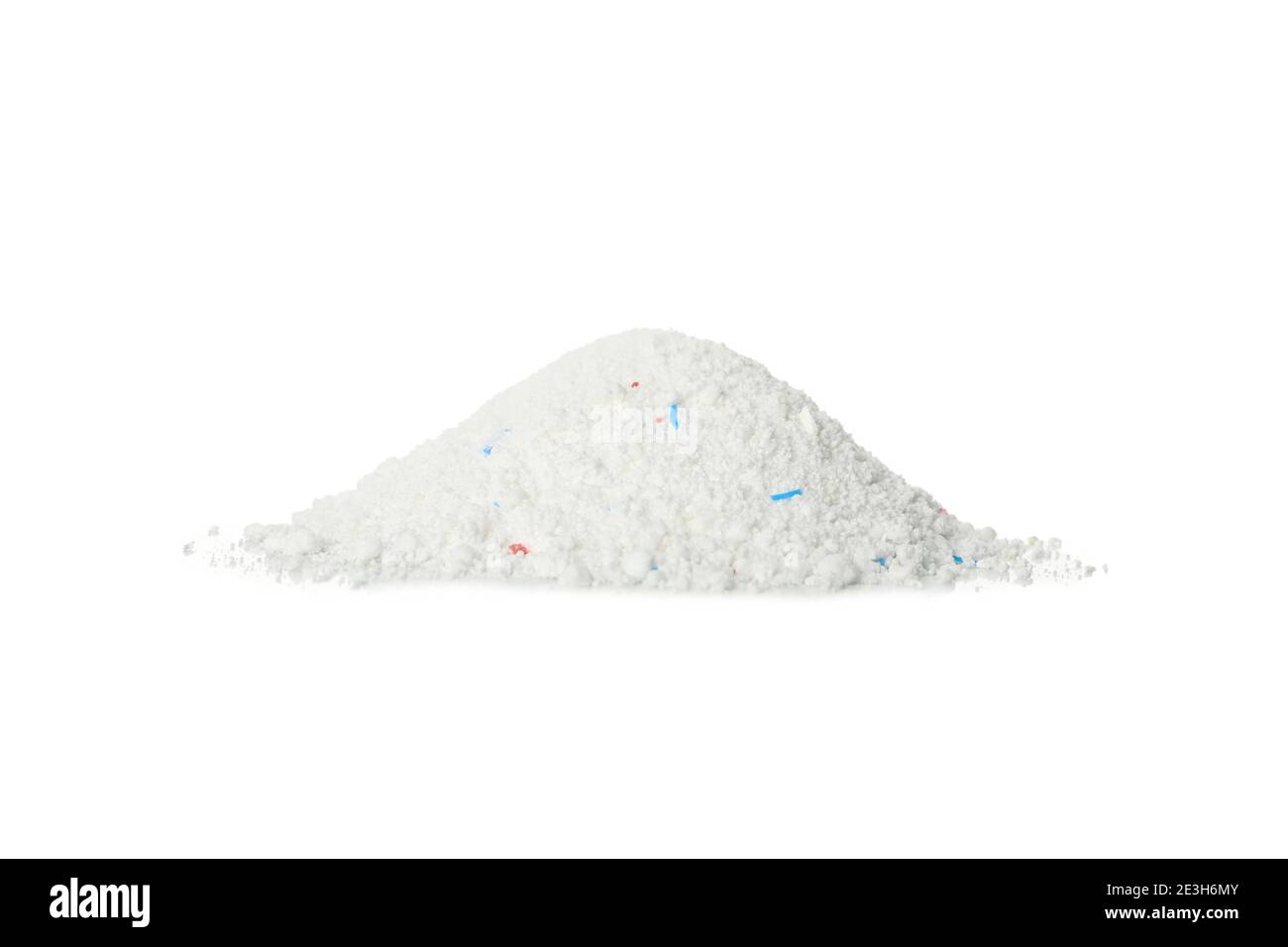 Heap of washing powder isolated on white background Stock Photo - Alamy