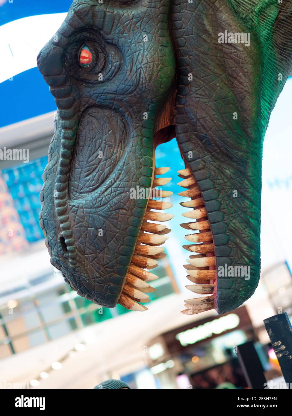 SAINT PETERSBURG, RUSSIA - OCTOBER 8, 2019: raptor sculpture at the ...