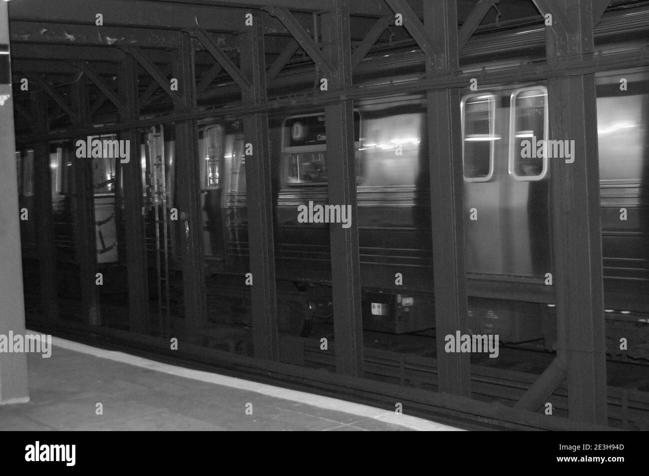 subway train New York USA Stock Photo - Alamy
