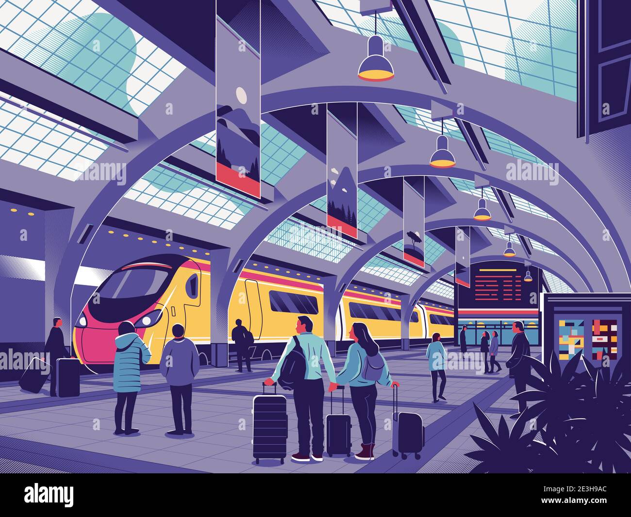 Railway Platform Clipart