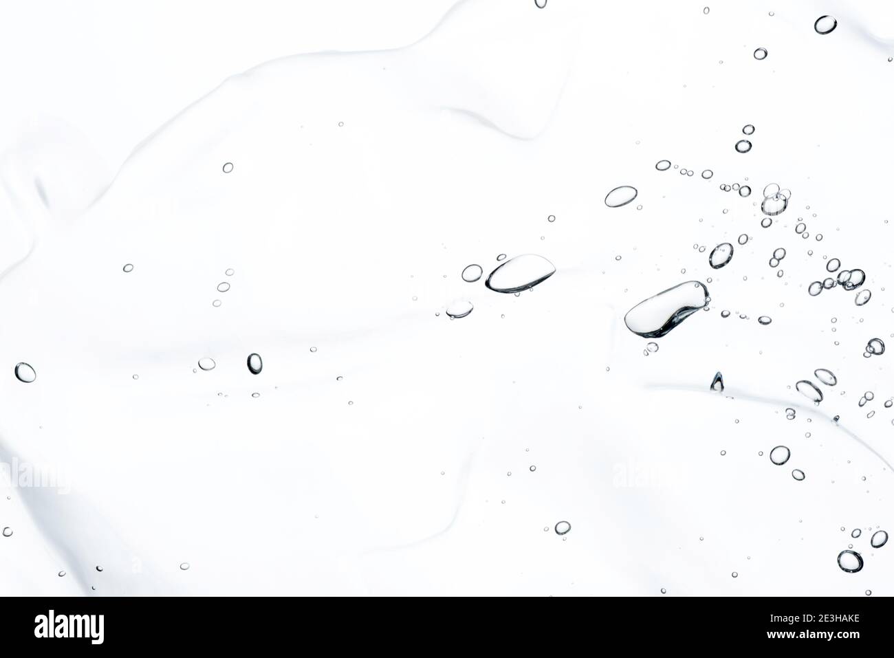 Transparent gel on a white background Stock Photo - Alamy