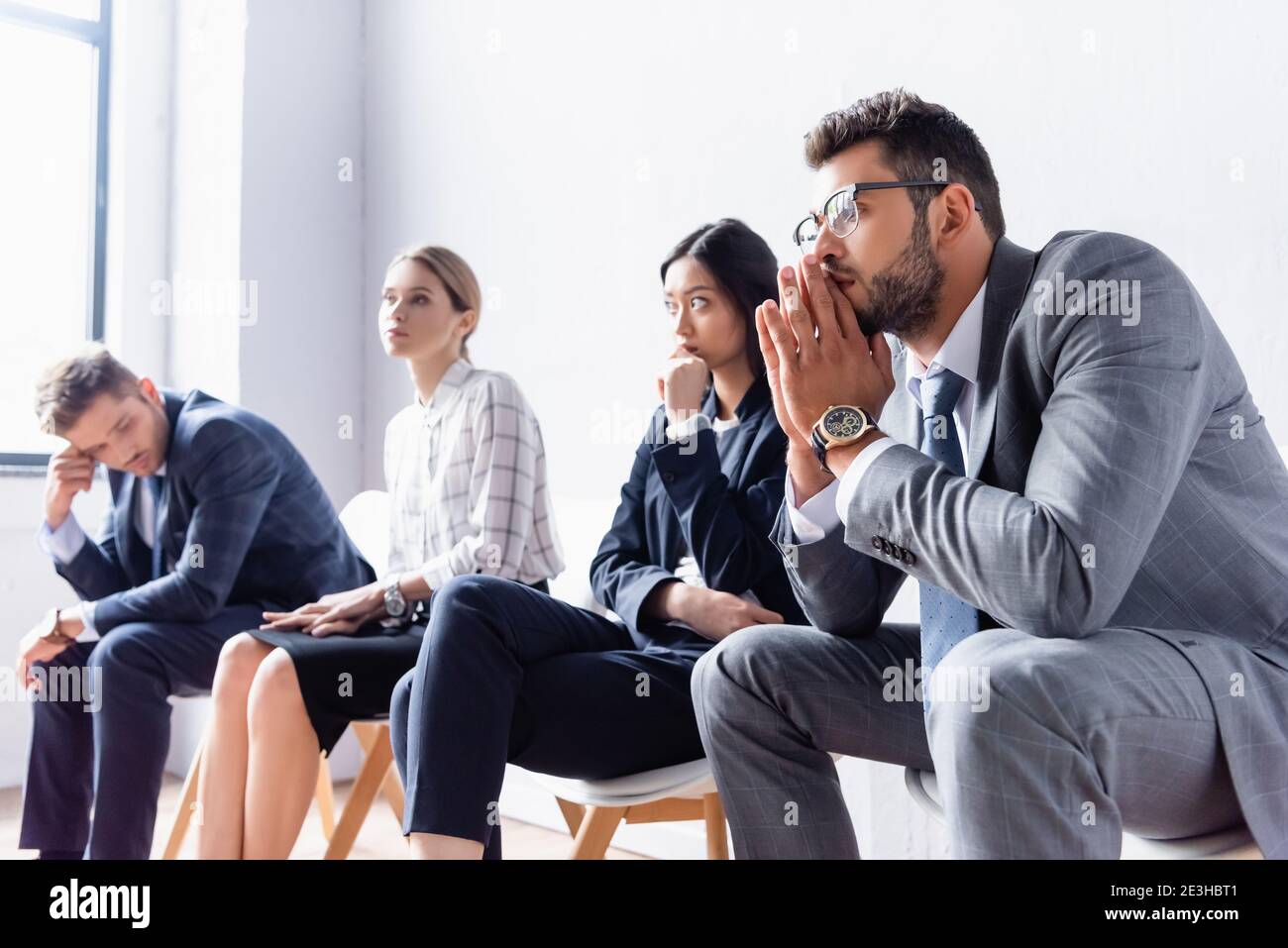 Employees wait hi-res stock photography and images - Alamy