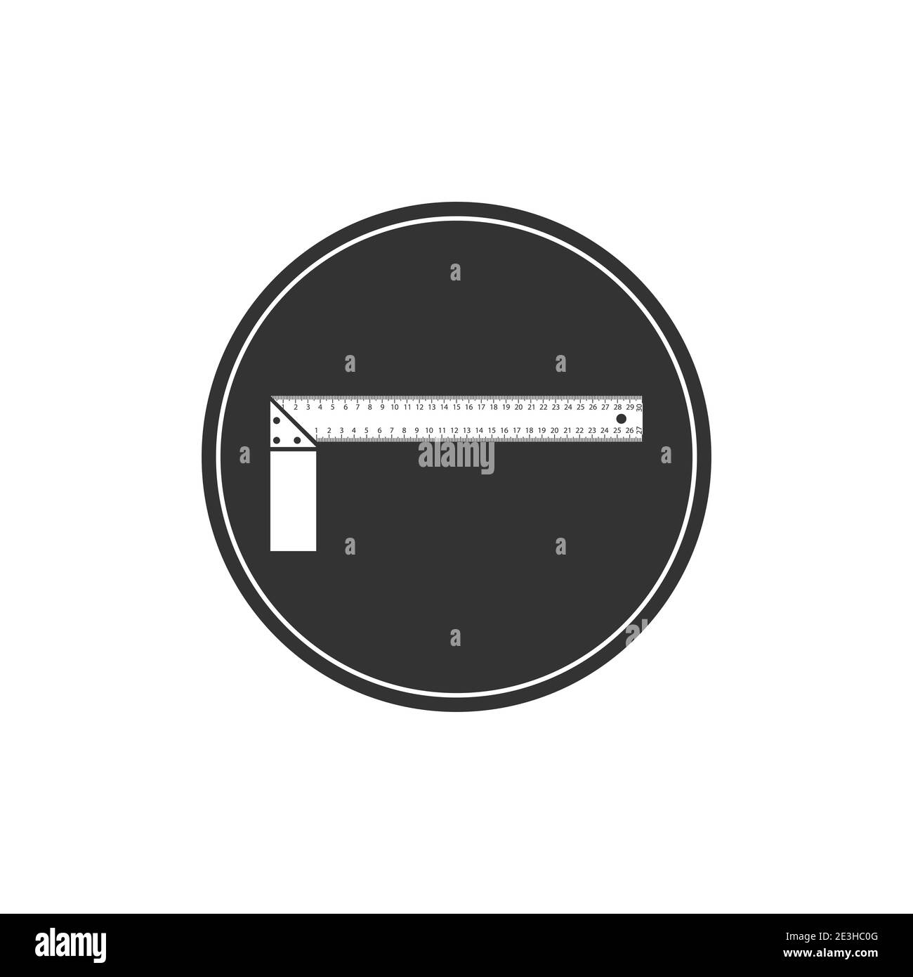 Area measurement square Stock Vector Images - Alamy