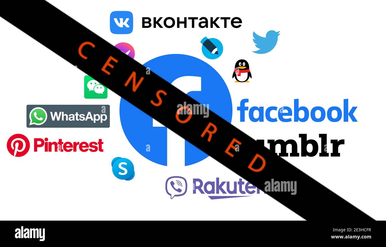 Social media censorship concept Stock Photo - Alamy