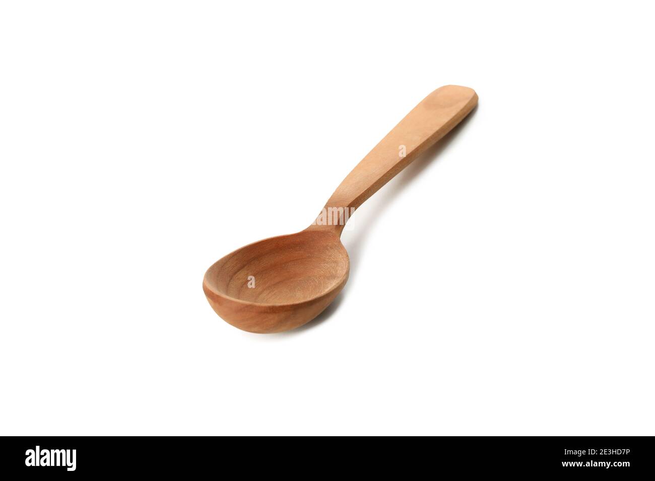 Empty wooden spoon isolated on white background Stock Photo - Alamy