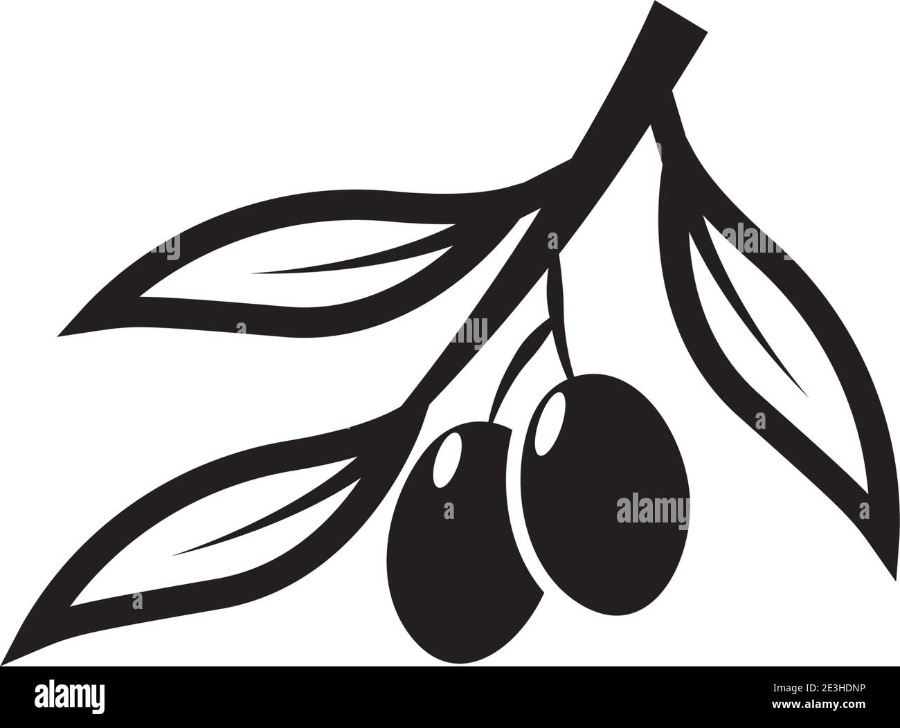 Olive tree vector illustration design template Stock Vector Image & Art ...