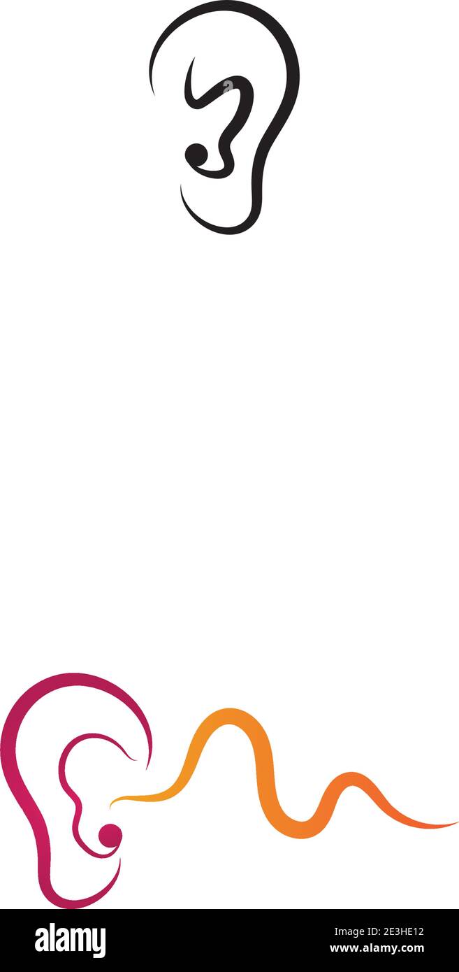 Hearing Logo Template vector icon design Stock Vector Image & Art - Alamy