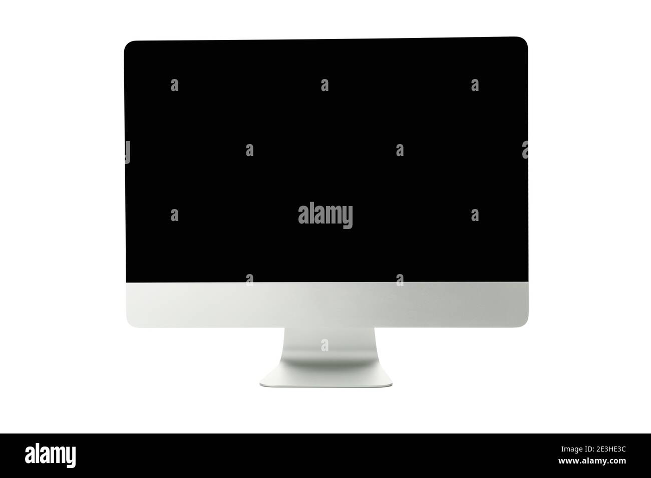 Blank desktop computer isolated on white background Stock Photo - Alamy