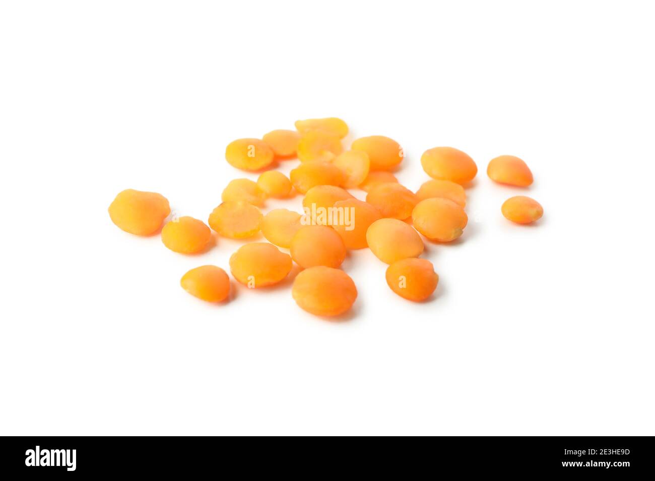 Uncooked red legumes isolated on white background Stock Photo - Alamy