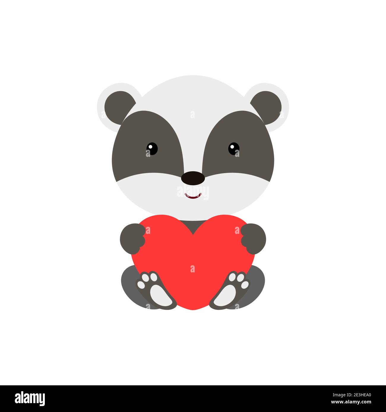 Cute smiling badger animal Stock Vector Images - Alamy