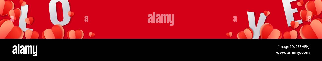 Hand cut paper hearts Stock Vector Images - Alamy