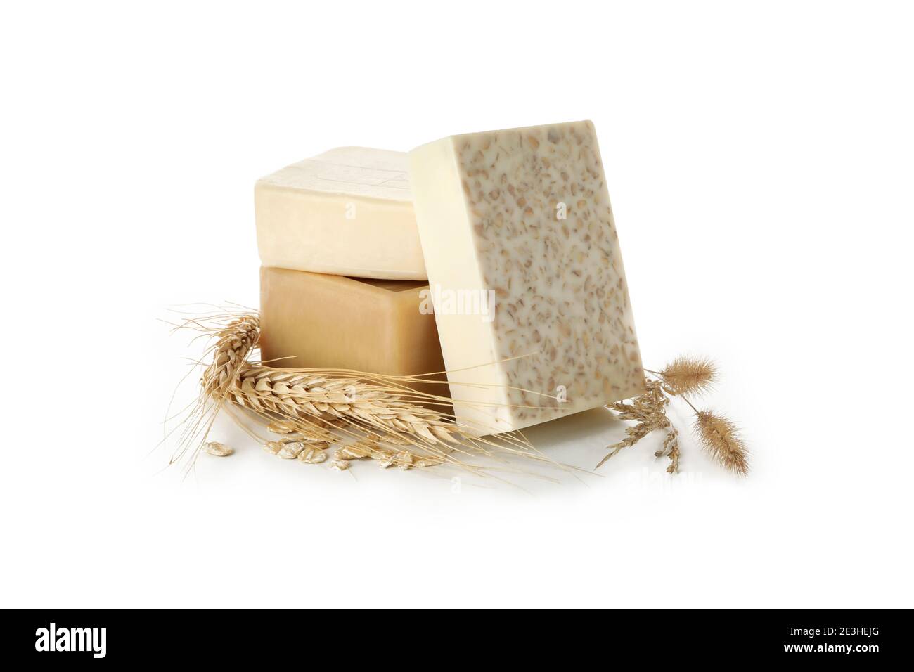 Natural handmade soap isolated on white background Stock Photo - Alamy