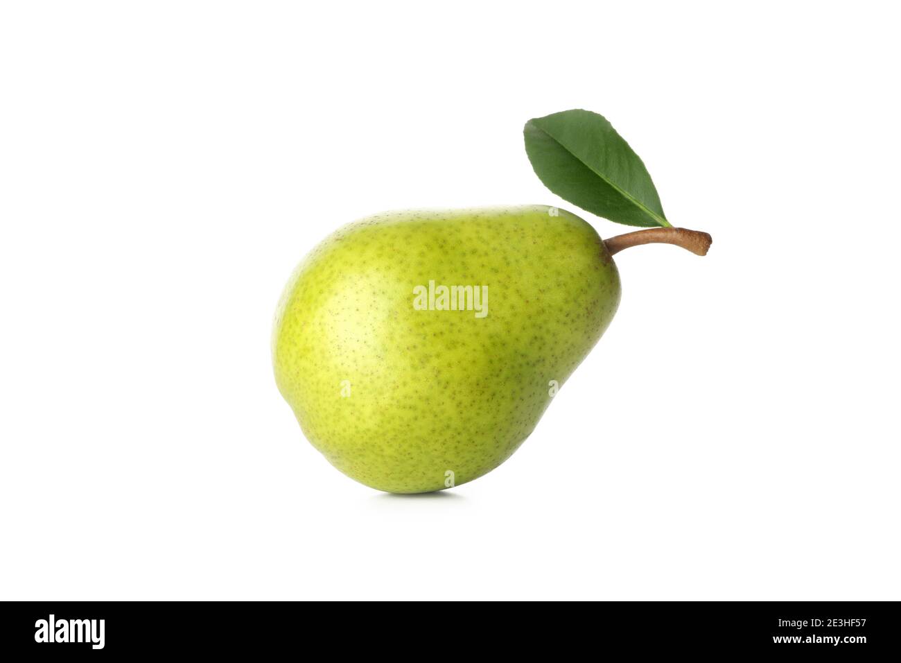 Fresh green pear isolated on white background Stock Photo - Alamy