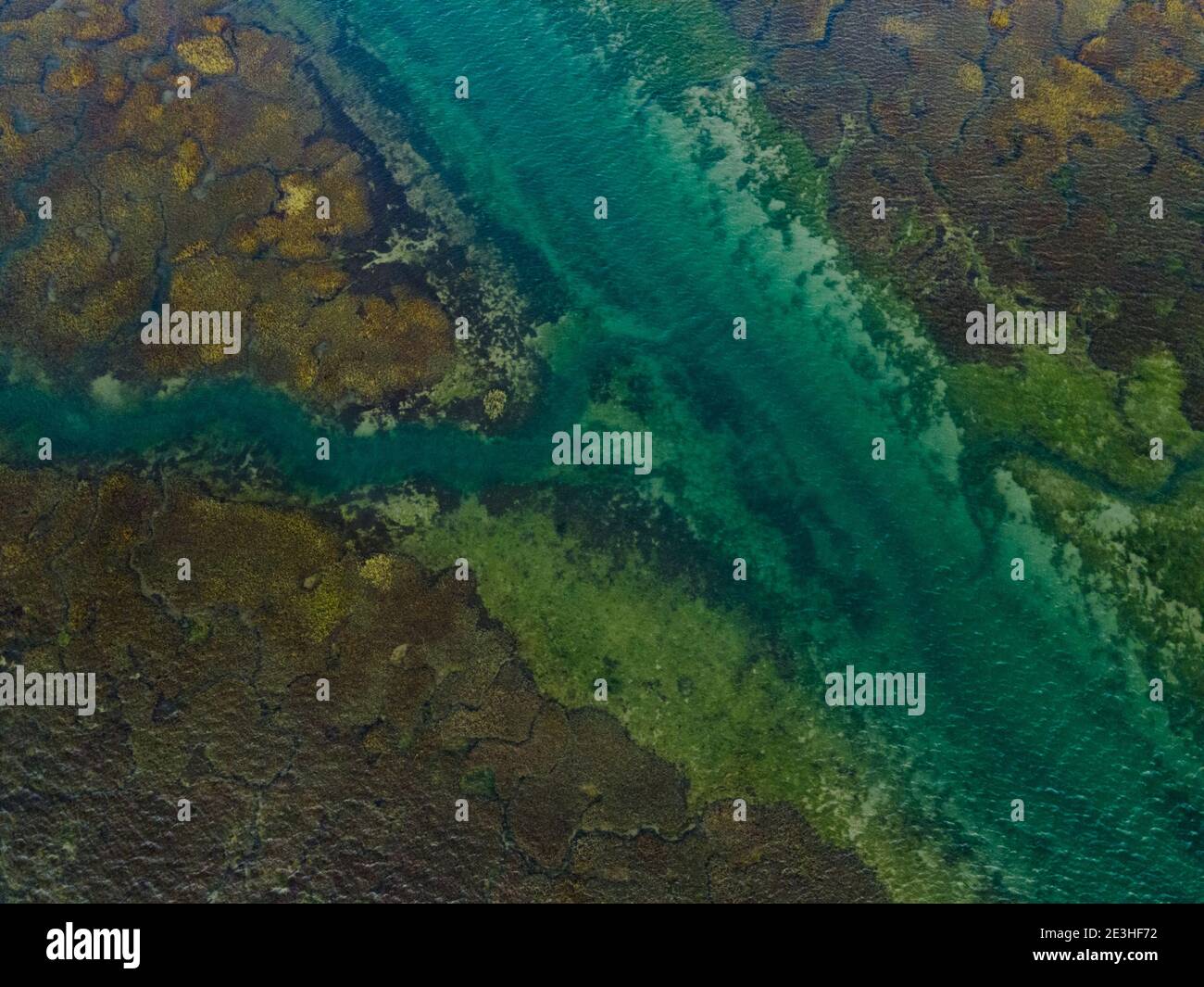 Image of the sea taken Top Down on Hayling island (birds eye view Stock ...