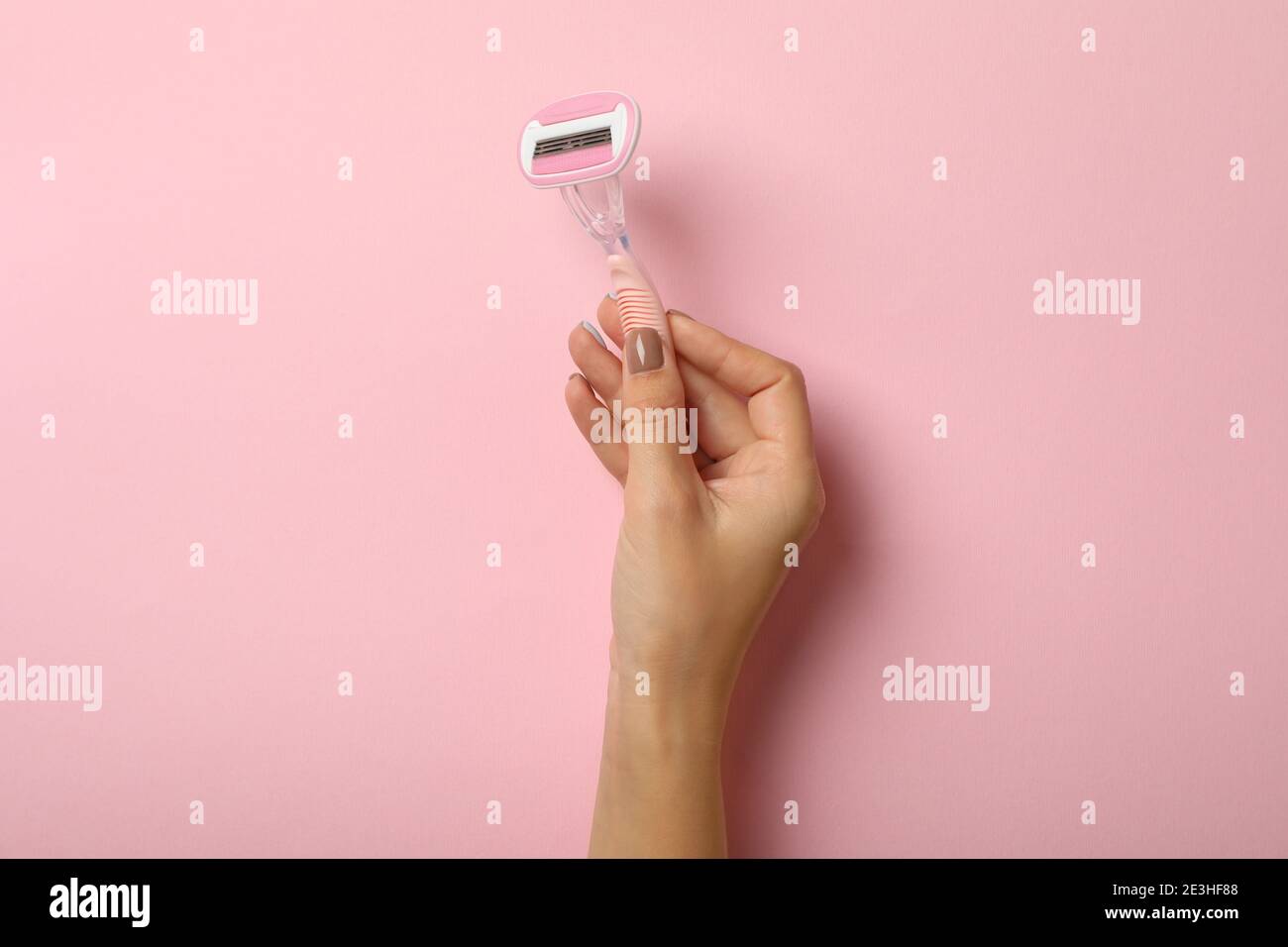 Razor pink blue hi-res stock photography and images - Alamy