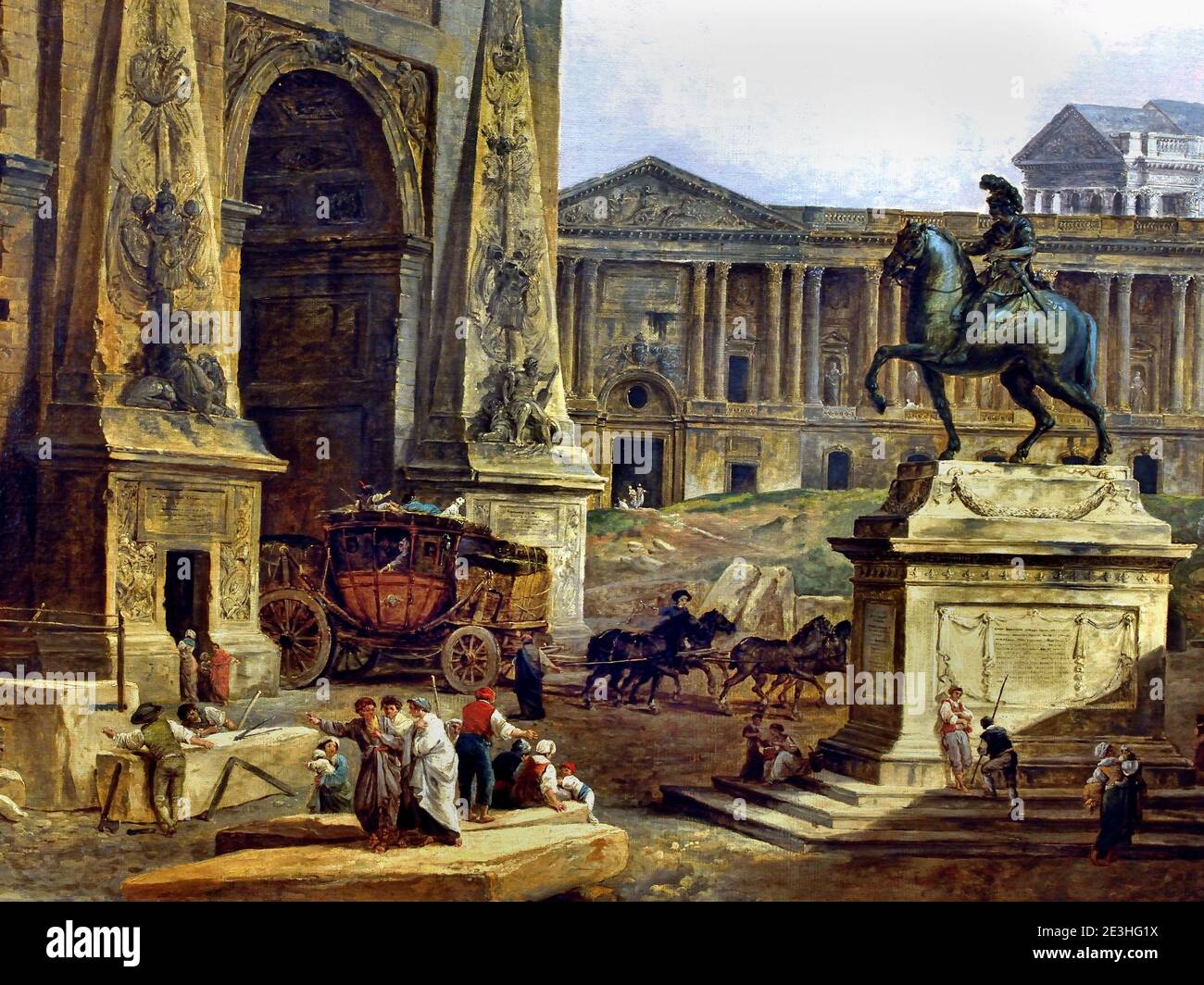 The Monuments of Paris 1788 Hubert Robert 1733-1808 France, French ...
