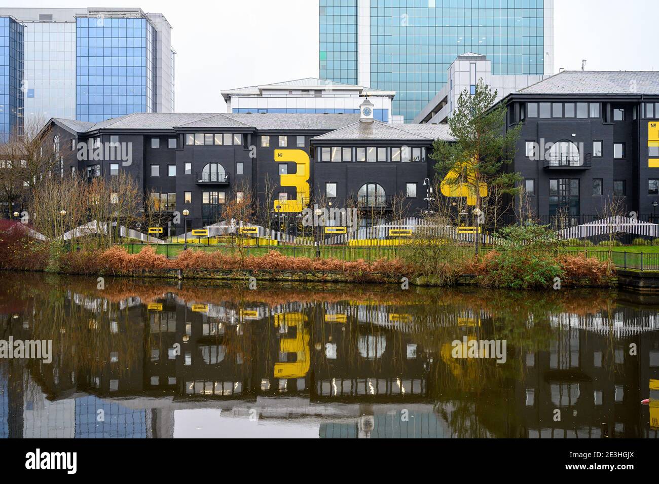 Exchange Quays, Salford Quays, Manchester Stock Photo - Alamy