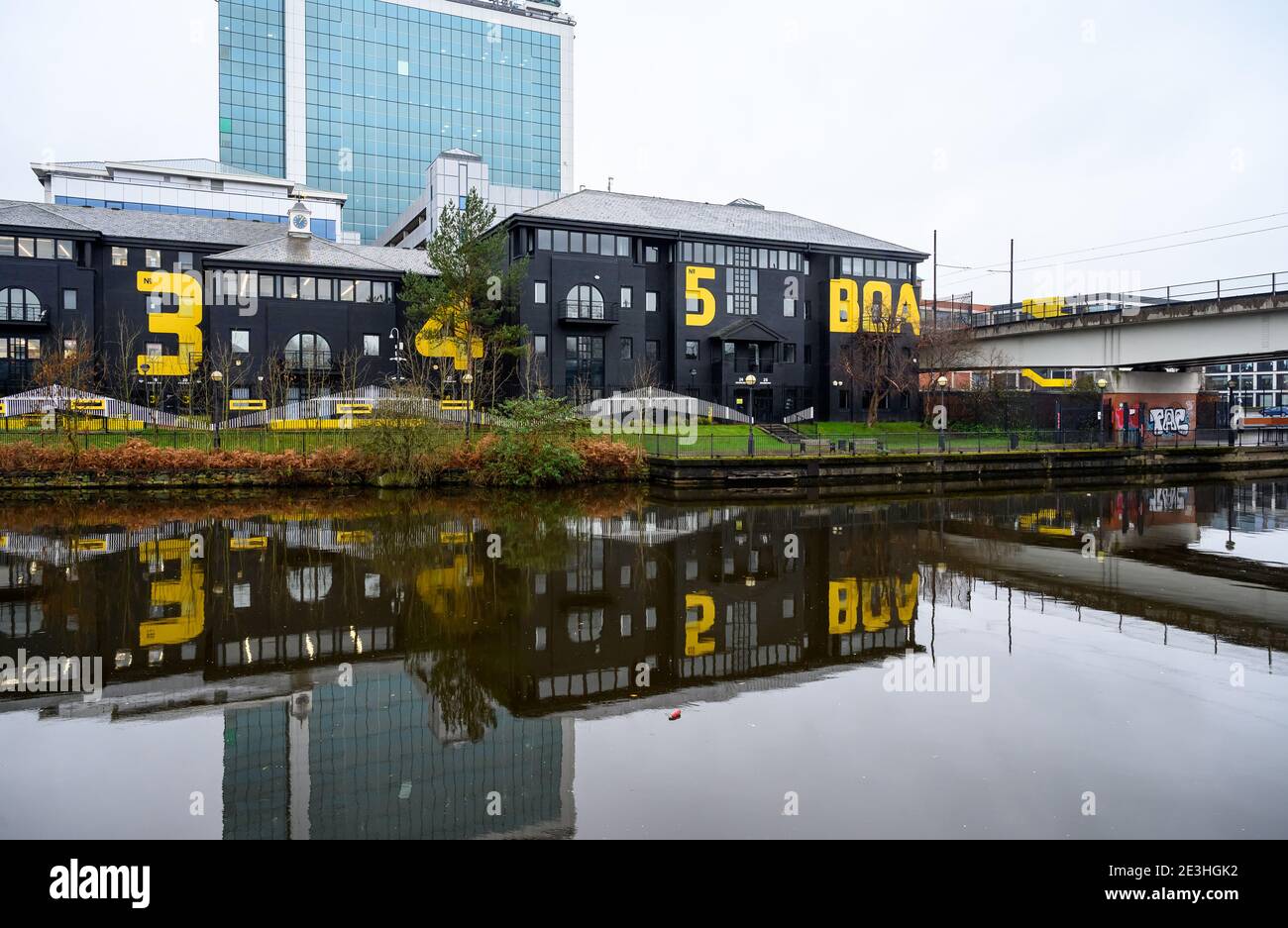 Exchange Quays, Salford Quays, Manchester Stock Photo - Alamy