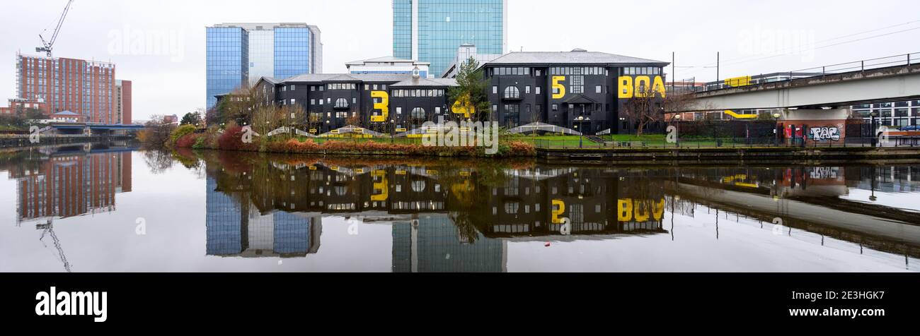 Exchange Quays, Salford Quays, Manchester Stock Photo - Alamy