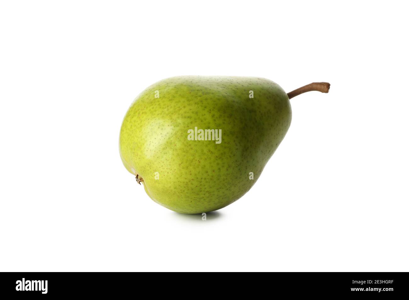 Fresh green pear isolated on white background Stock Photo - Alamy