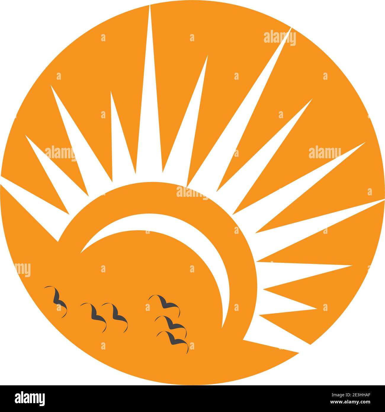 Sun Wave Logo Template vector symbol nature Stock Vector Image & Art ...