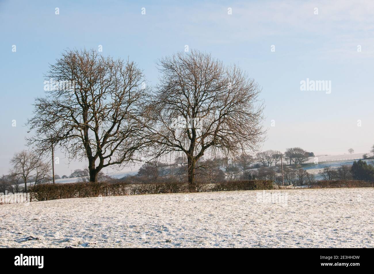 Around the UK - Winter landscape Stock Photo - Alamy