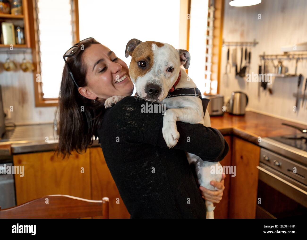 Woman love dog hi-res stock photography and images - Alamy