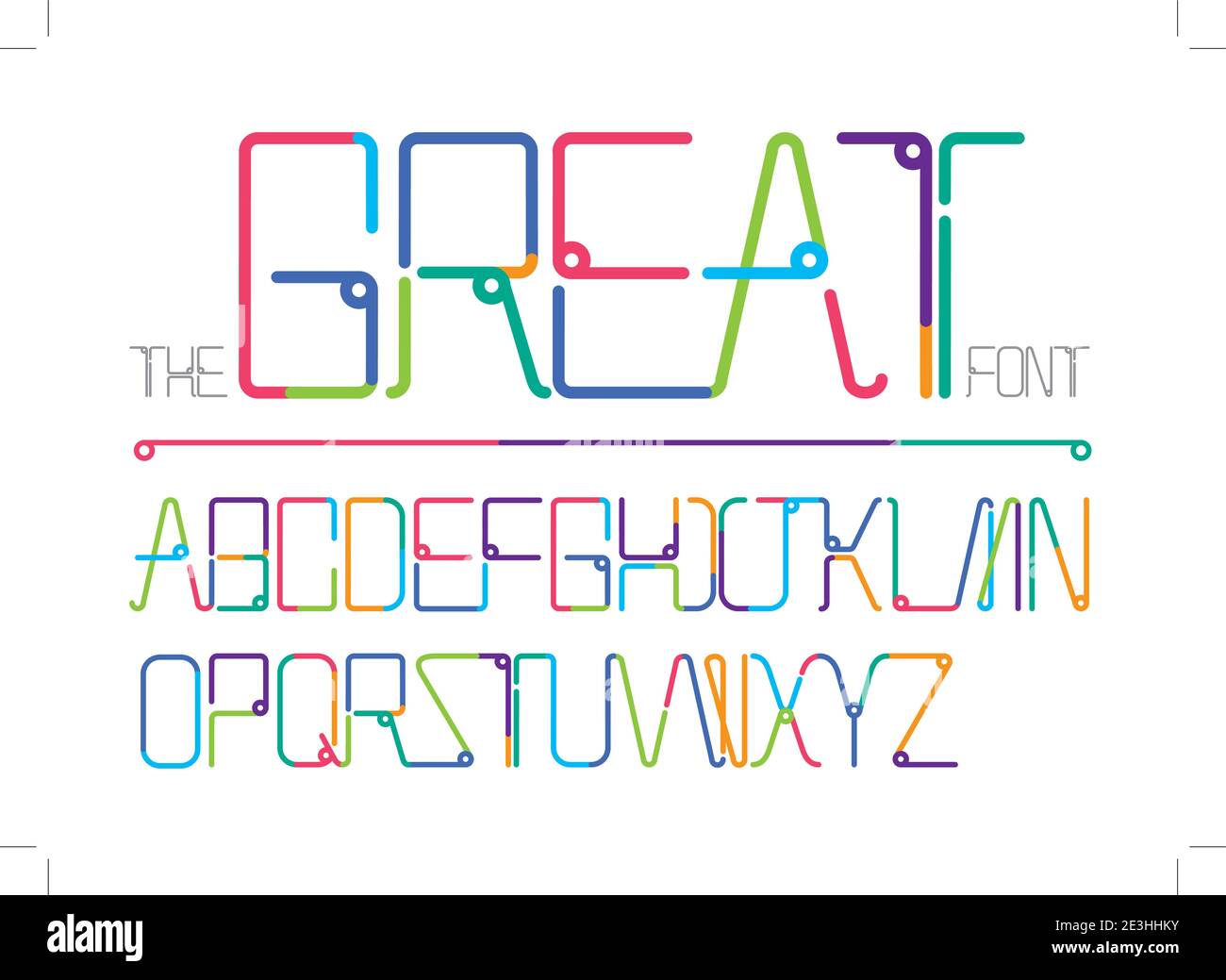 Vector of stylized alphabet and font Stock Vector Image & Art - Alamy