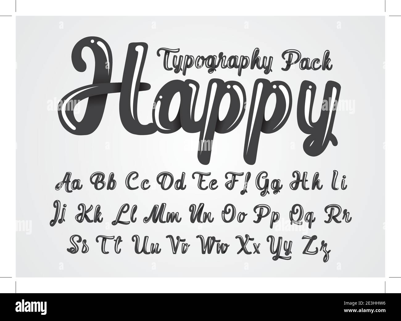 Vector of stylized alphabet and font Stock Vector Image & Art - Alamy