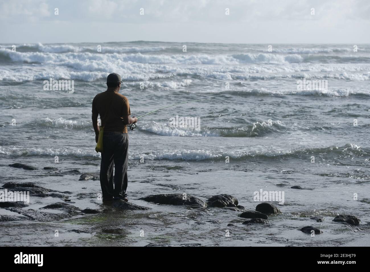 Indonesia Bali Pekutatan - Pantai Medewi - Fishing at Medewi Beach ...