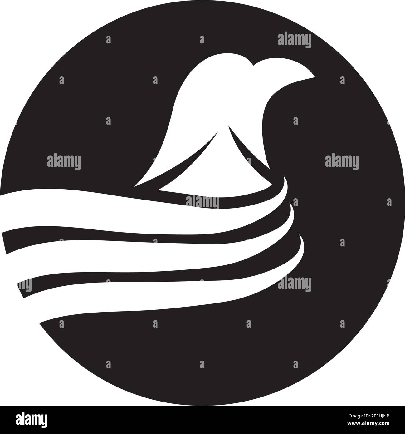 Falcon eagle birdWave Logo Template vector symbol nature Stock Vector ...
