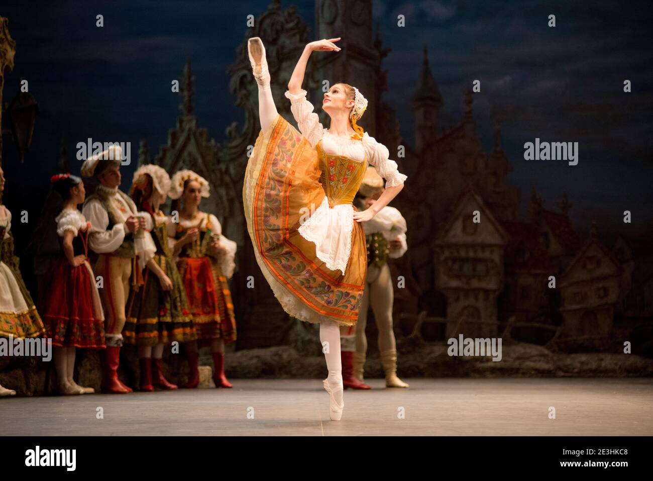 Ballet dancer in Coppelia ballet Stock Photo - Alamy