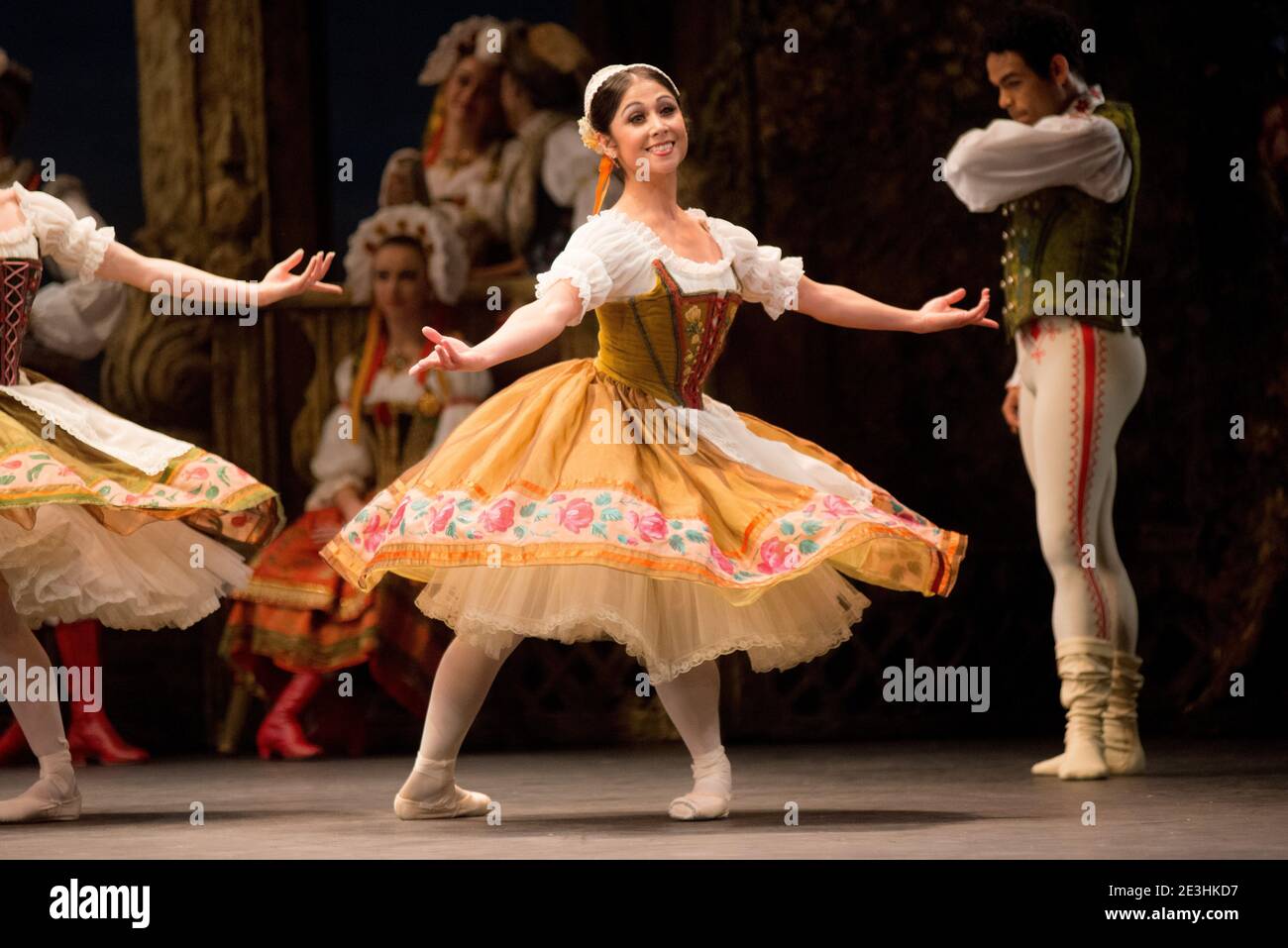 Ballet dancer in Coppelia ballet Stock Photo - Alamy
