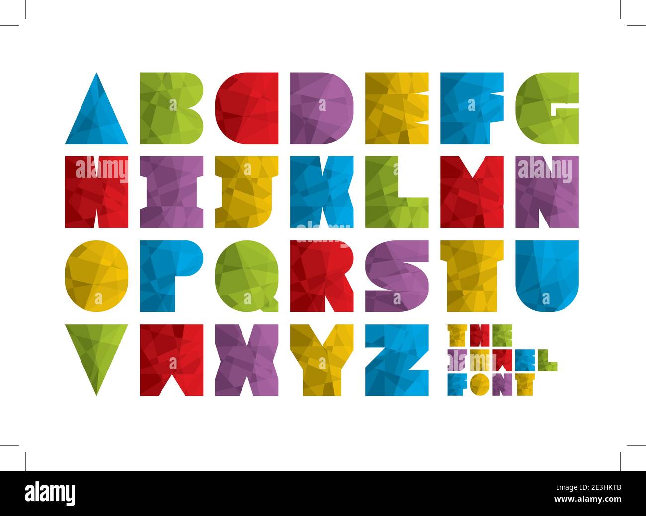 Vector of stylized alphabet and font Stock Vector Image & Art - Alamy