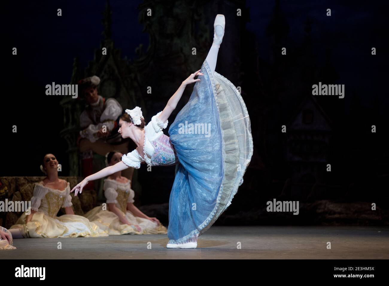 Ballerina on stage Stock Photo - Alamy