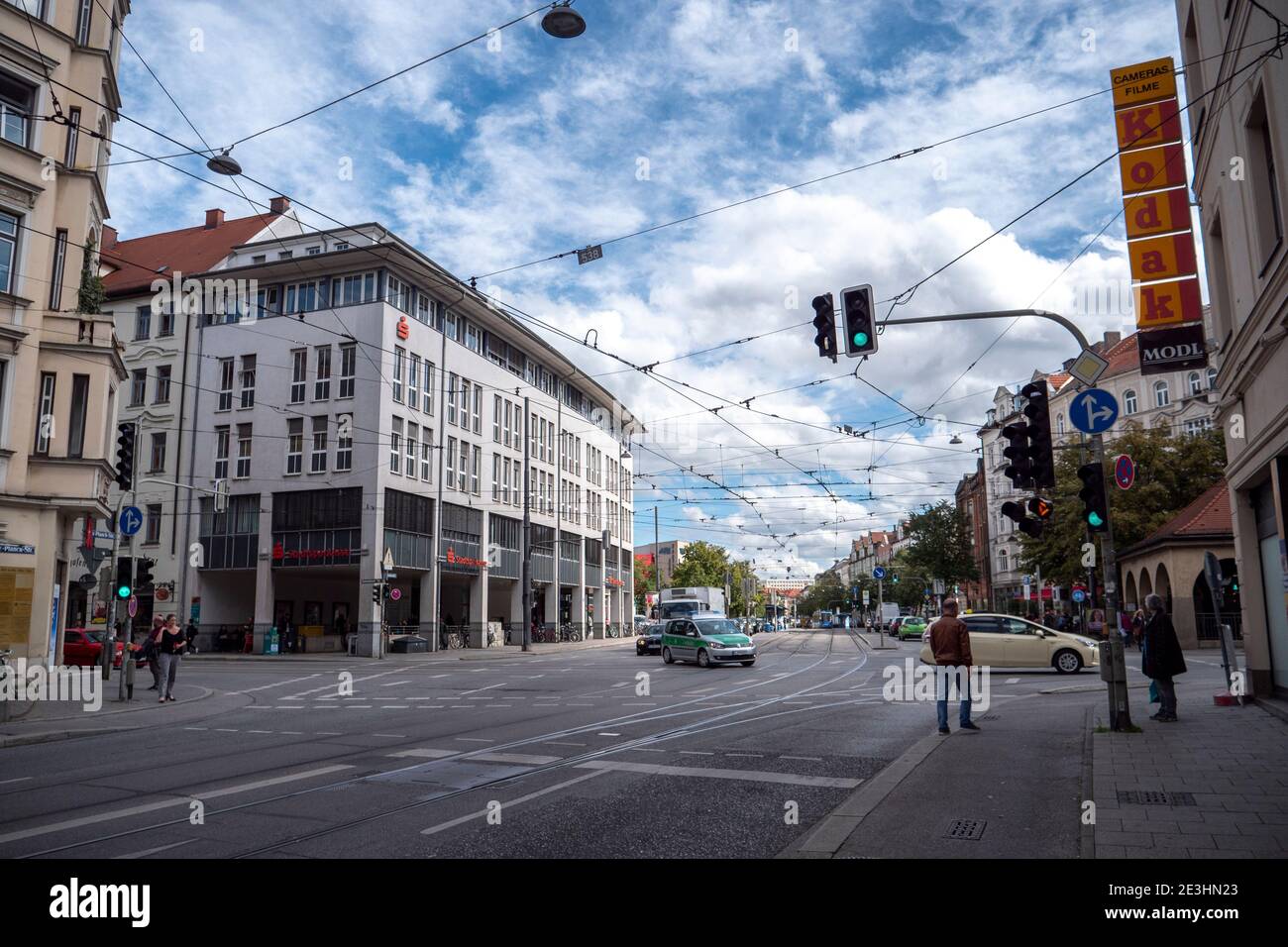 Street of Munich Stock Photo - Alamy