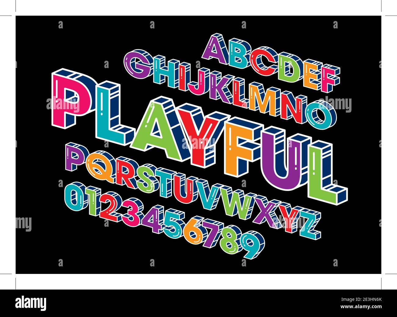 Vector of stylized alphabet and font Stock Vector Image & Art - Alamy