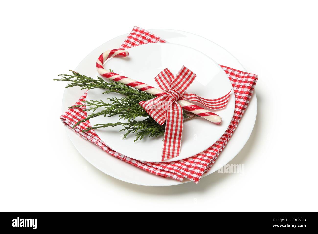 Winter table setting Cut Out Stock Images & Pictures - Alamy