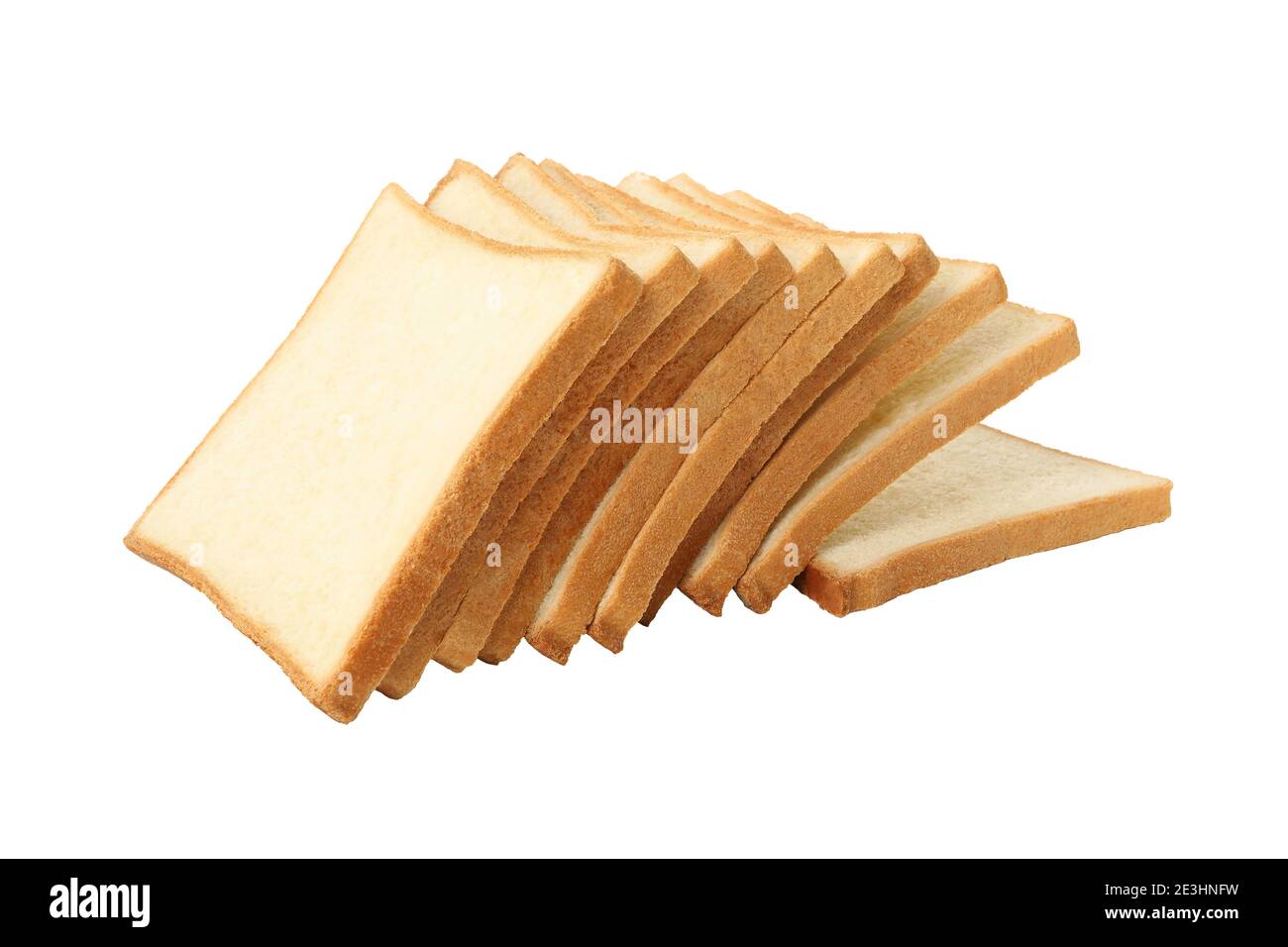 Tasty toast bread isolated on white background Stock Photo - Alamy