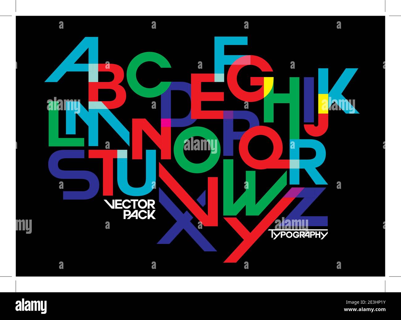 Vector of stylized alphabet and font Stock Vector Image & Art - Alamy