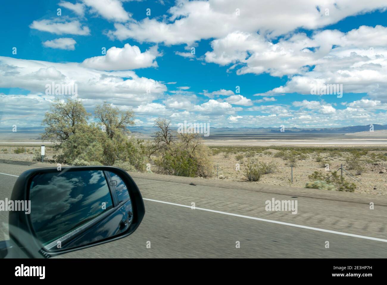 View from the window of a speeding car Stock Photo - Alamy