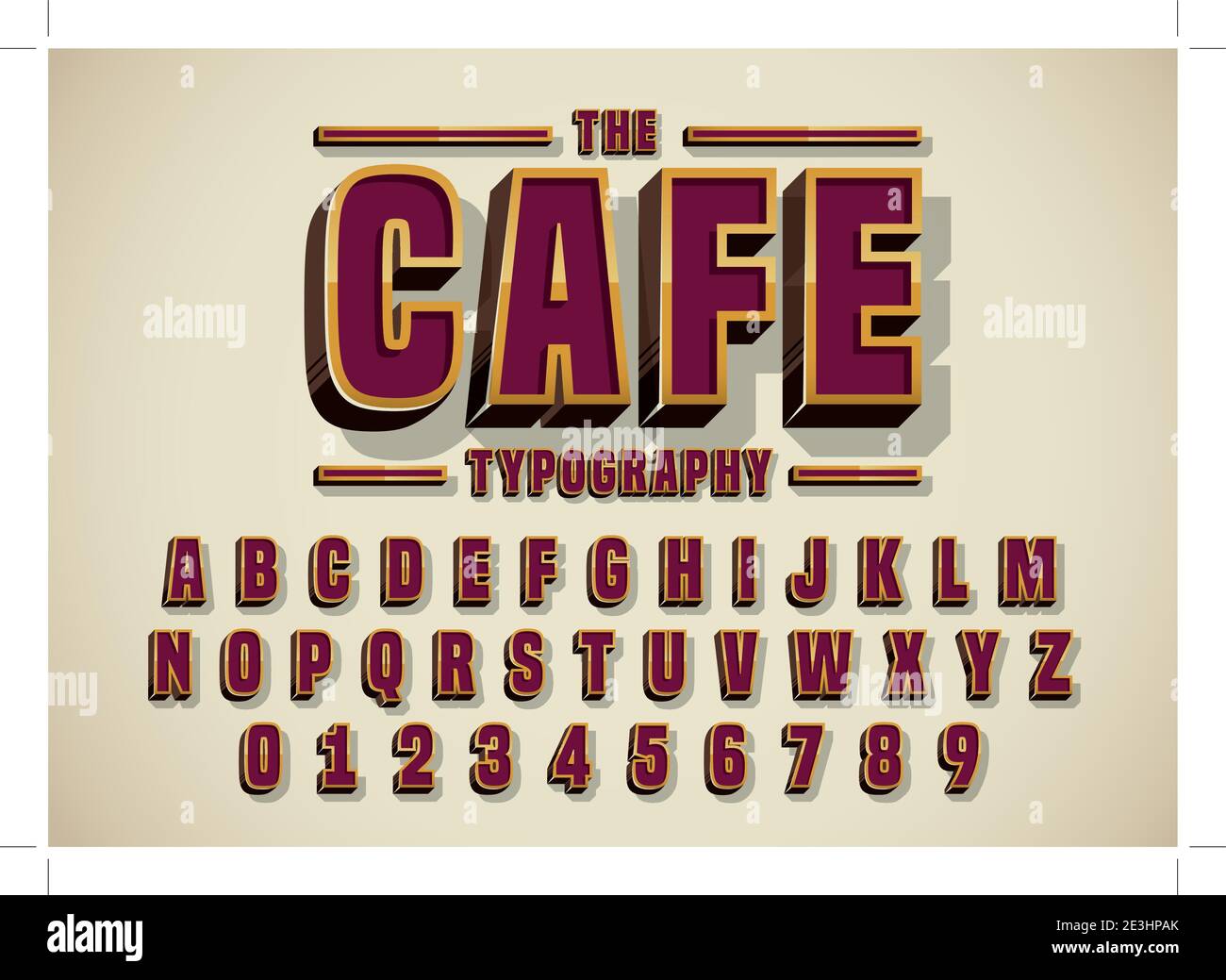 Vector of stylized alphabet and font Stock Vector Image & Art - Alamy