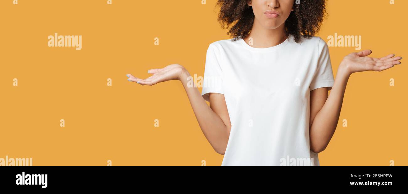 Incomprehensible, doesn't know answer, cannot make decision Stock Photo ...