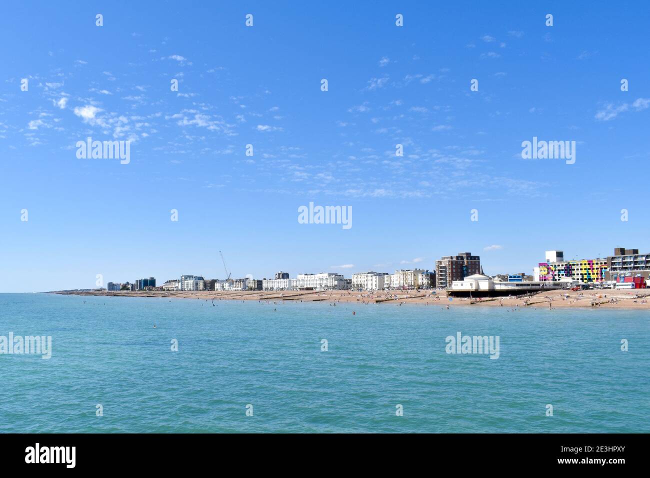 Seafront beach worthing west hi-res stock photography and images - Alamy