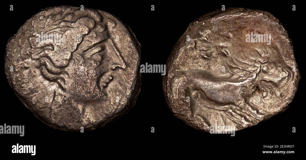 Insubres Imitation of Massalia Drachm Stock Photo - Alamy