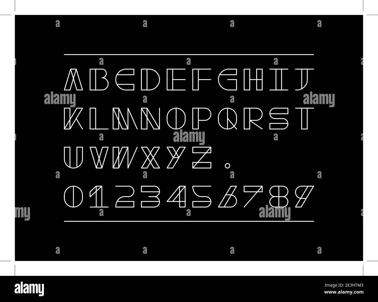 Vector of stylized alphabet and font Stock Vector Image & Art - Alamy