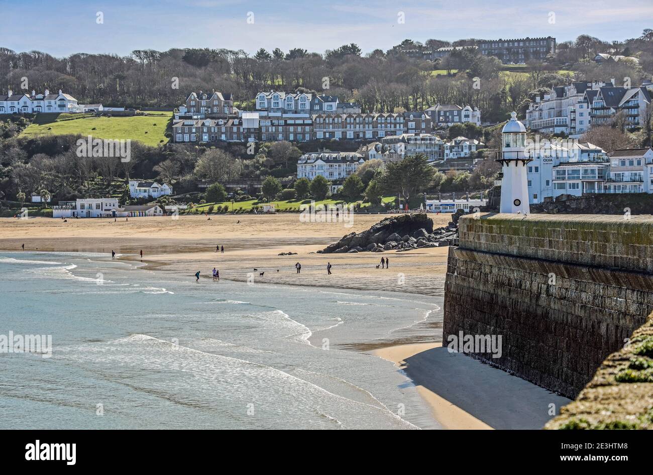 Seaside fishing port of St Ives in Cornwall. Popular with artist and ...