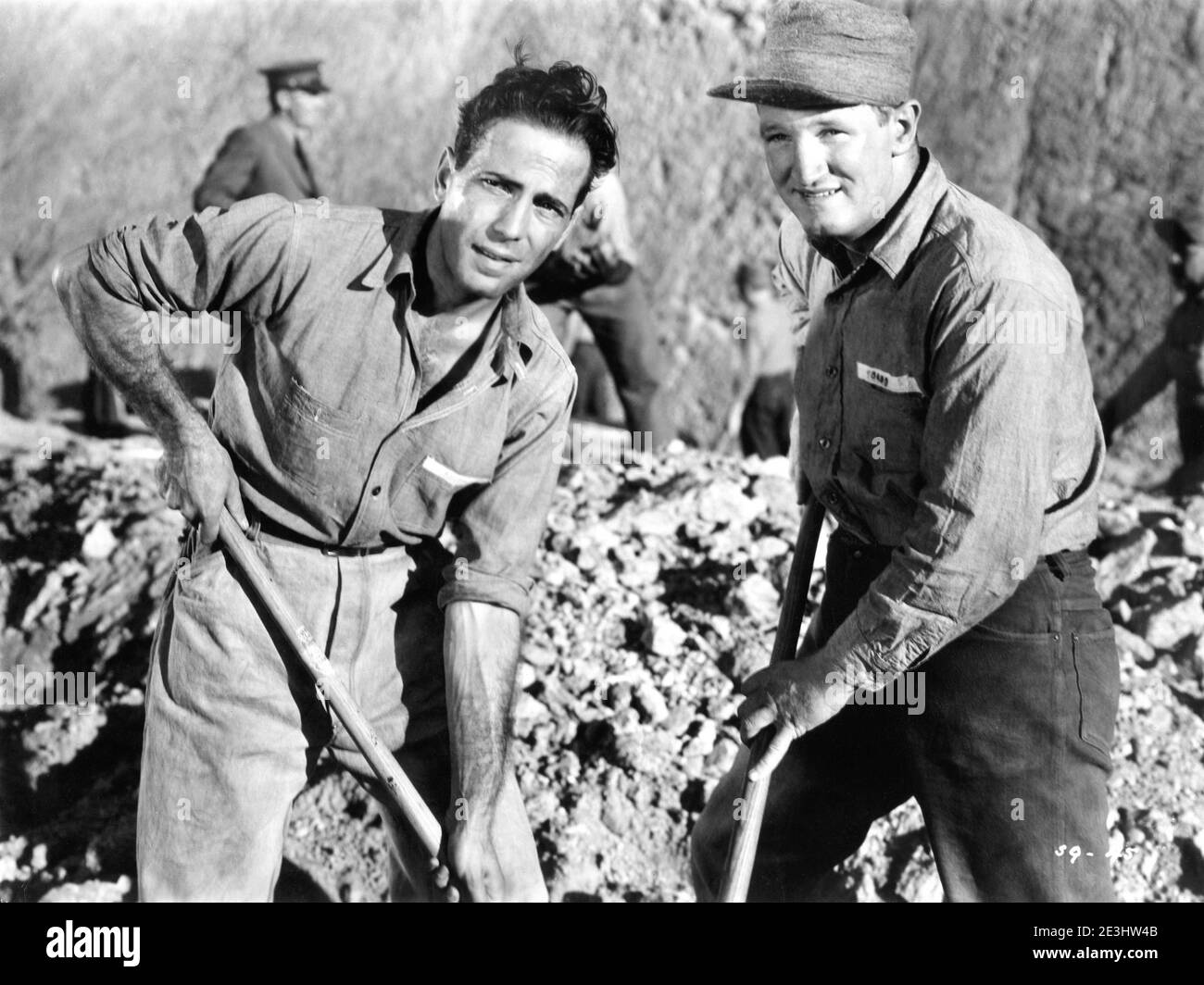 HUMPHREY BOGART and JOE SAWYER in SAN QUENTIN 1937 director LLOYD BACON ...