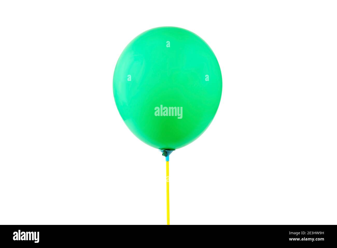 Green balloon isolated on white background, used for decoration at ...