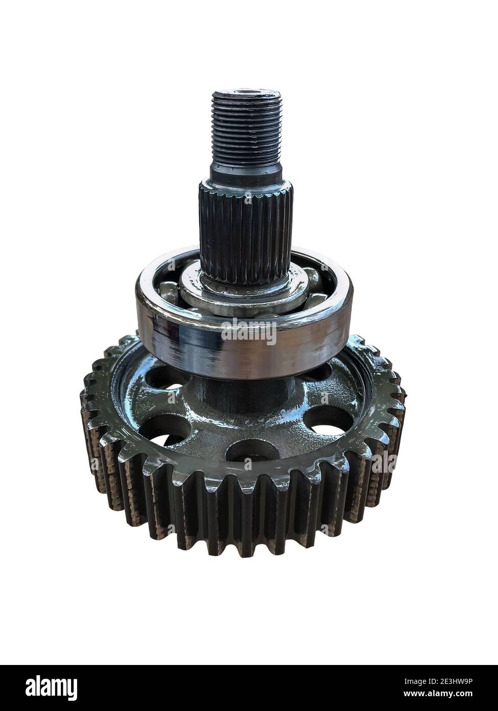 Gearboxes, spare parts of the car's transmission isolated on white ...